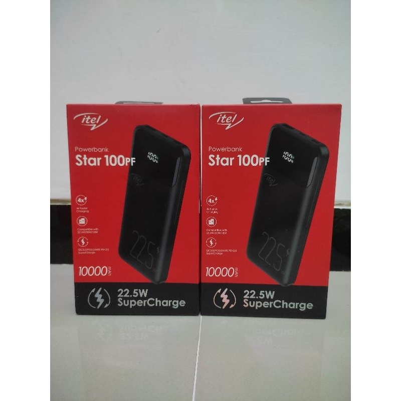 Jual PowerBank Itel Star 100pf 4x Faster Charging 22.5W Garansi Resmi ...
