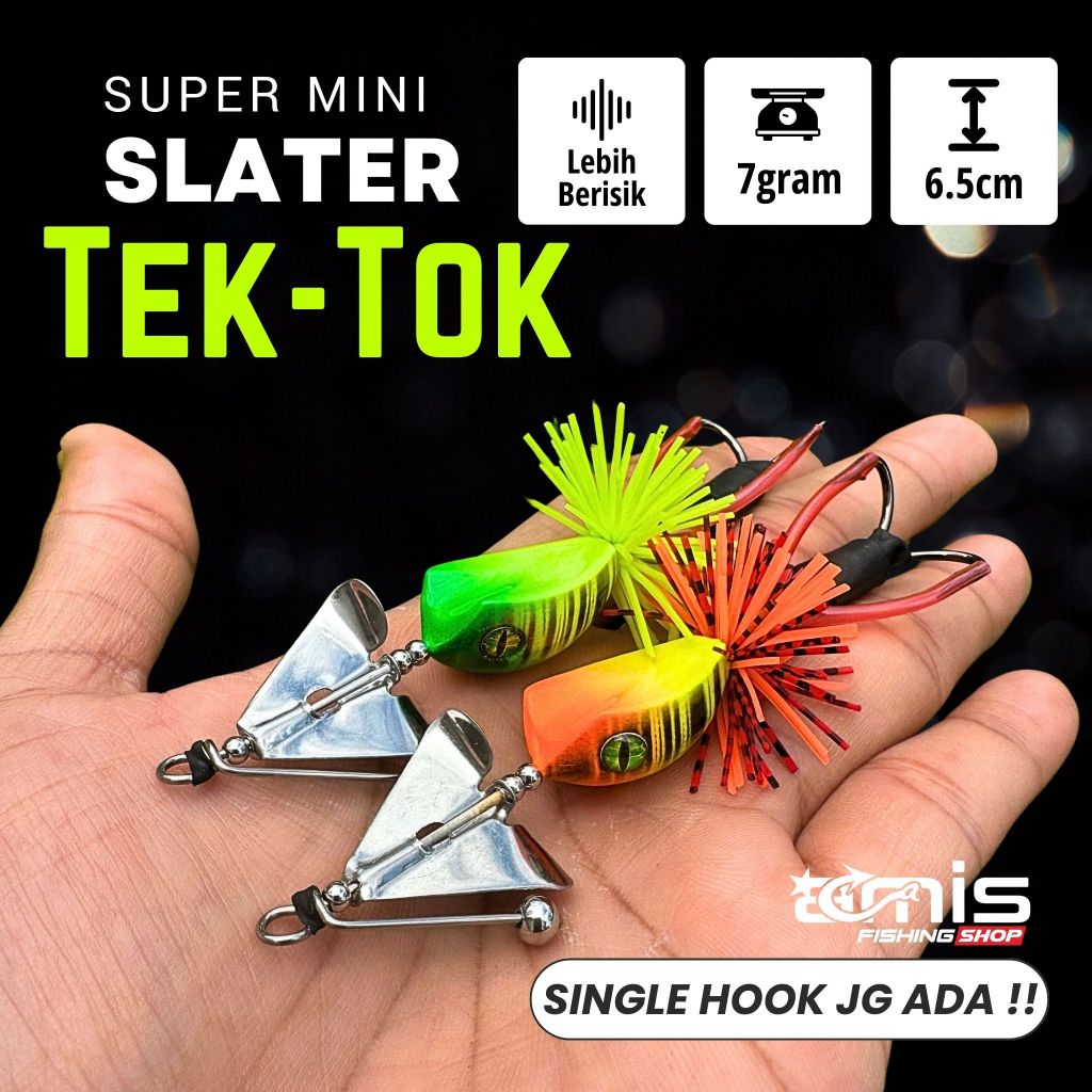 Jual Super Mini Slater Tek Tok Buzz Slash Bait Umpan Casting Gabus ...