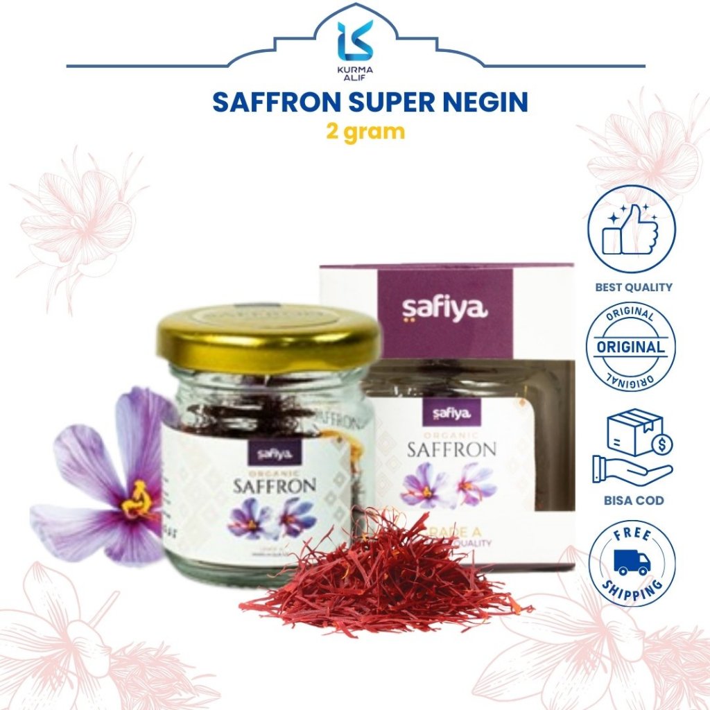 Jual Saffron Safiya Safron Super Negin 2 Gr Premium Vitamin Suplemen ...