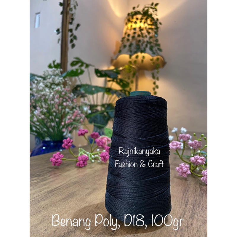 Jual Benang Poly/Benang Rajut Poly/Benang Polyester, D18, 100gr ...