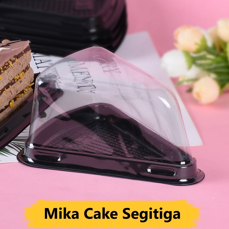 Jual aiGooTan - MIKA CAKE SEGITIGA - Box Mika Mini Slice Kue Triangle ...