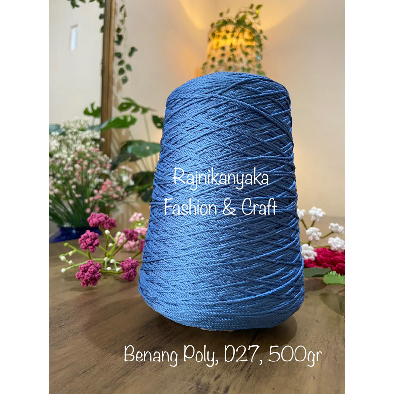 Jual benang rajut poly kilap/benang poly kilap/benang rajut taplak ...