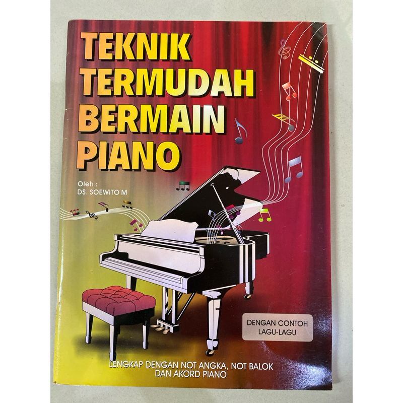 Jual teknik bermudah bermain piano ds. soewito dengan contoh contoh ...