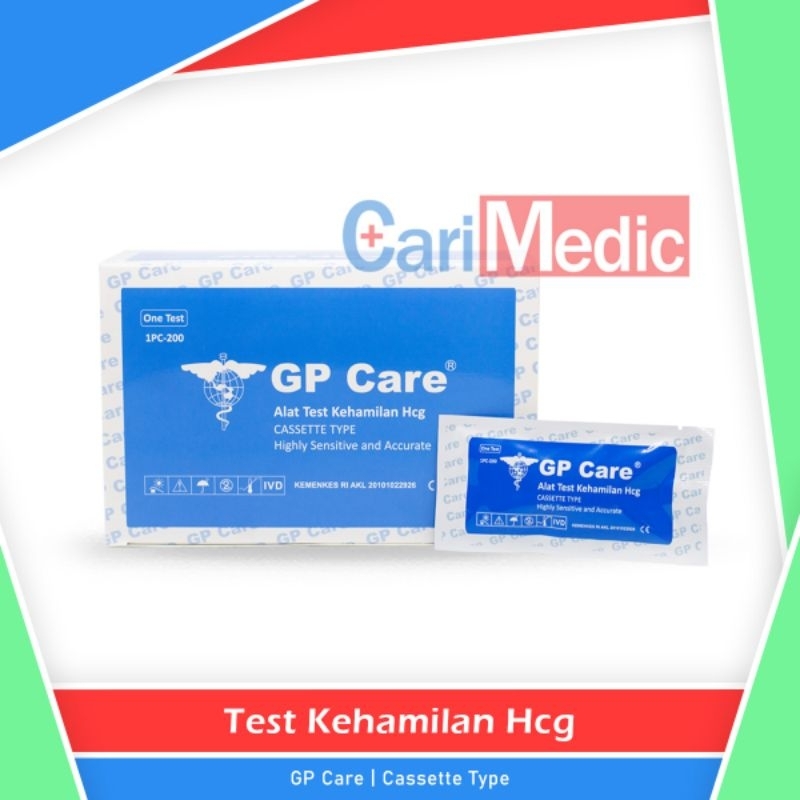 Jual Tes Hamil | GP Care HCG Test Device Cassette Type | Test Pack ...