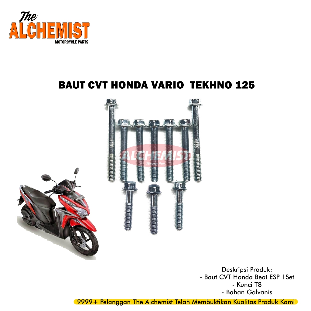 Jual Baut CVT Vario Tekhno 125 / Baud Cover CVT Honda Vario Tekhno 125 ...