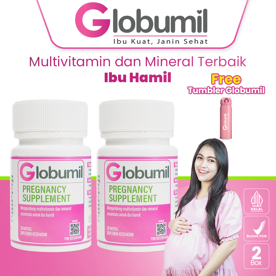 Jual Paket Bumil Sehat 2 Pcs Globumil Pregnancy Supplement ...