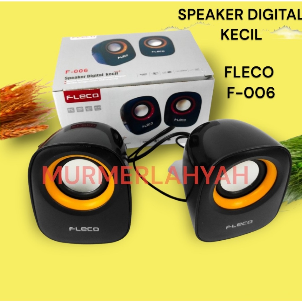 Jual Speaker Aktif Multi fungsi FLECO F-006 Speaker Laptop - Komputer PC - Hp Suara Super Bass ...