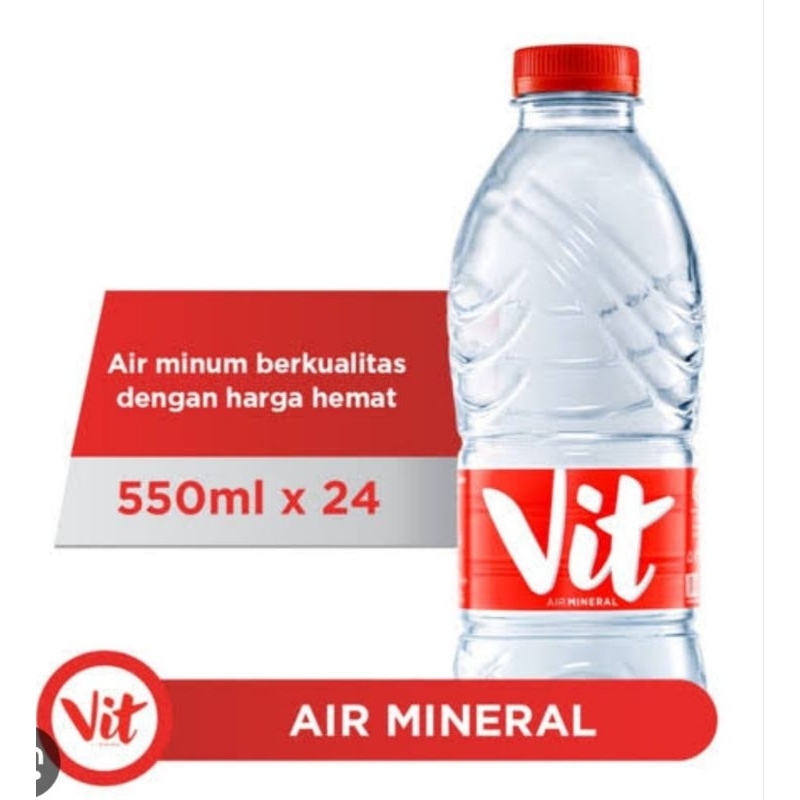 Jual AIR MINERAL VIT 550ML (1 KARTON ISI 24 PCS) | Shopee Indonesia
