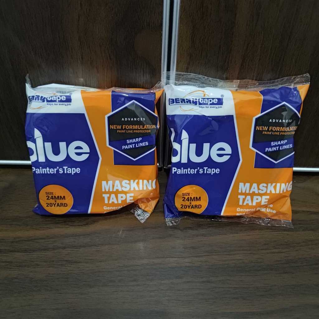 Jual Masking Tape Berry 24mm x 20yard / Lakban Kertas Berry | Shopee ...