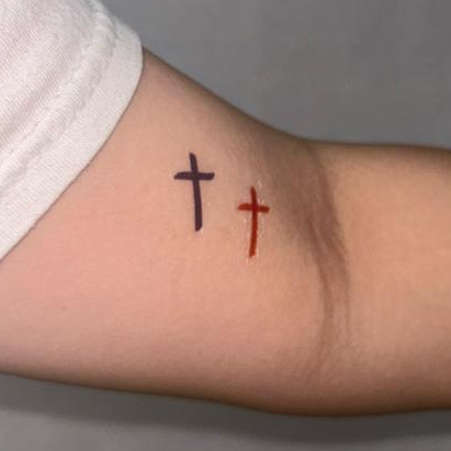Jual [PRODUK LOKAL] TATO TEMPORER BROWN CROSS | HALLOWEEN | TATO ...