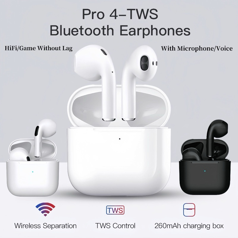 Jual Mini size Headset Bluetooth TWS Pro 4 Olahraga Tahan Air Wireless ...