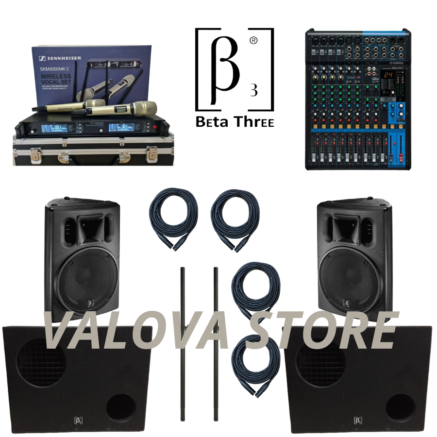 Jual Paket Premium soundsystem cafe Beta three U15A + Mixer Yamaha MG ...