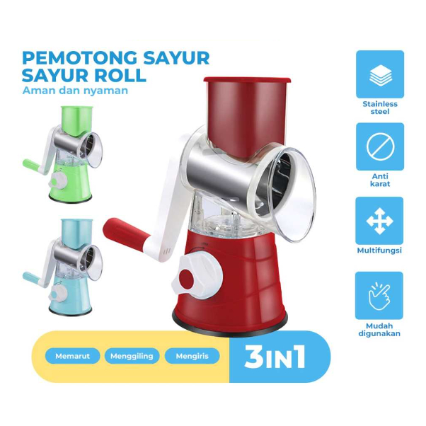 Jual Pengiris Sayur dan Buah/Penggiling Bumbu Stainless Alat Pemotong ...