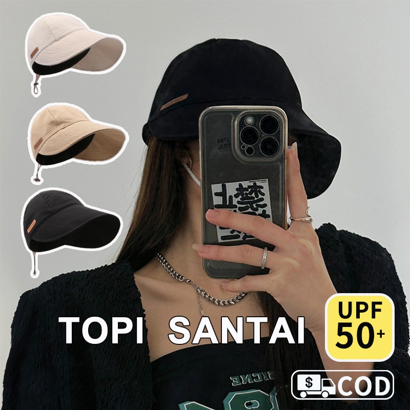 Jual topi santai casual outfit topi bucket wanita topi gunung topi ...