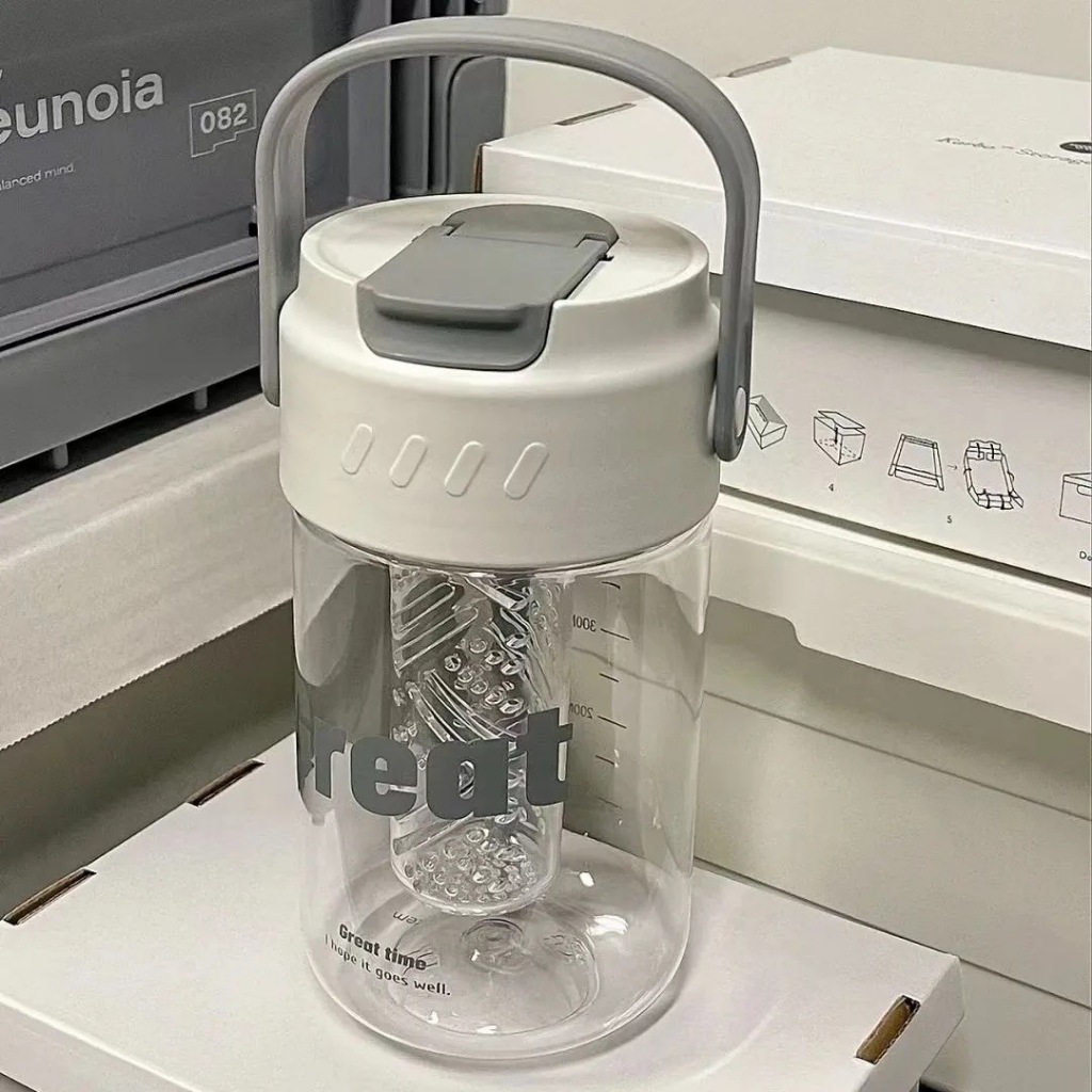 Jual Botol Minum Aesthetic 800 ML Infuser Dan Sedotan | Shopee Indonesia