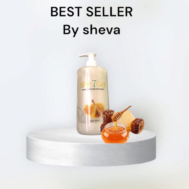 Jual SHE7GEL SHOWER GEL MILK & HONEY BY SHEVAA | Shopee Indonesia