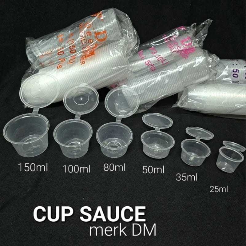 Jual Cup saos sambal plastik Cup sambel Tempat saos Thinwall 30ml 35ml ...