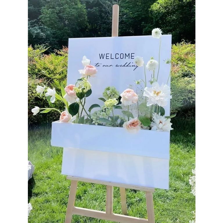 Jual SNOWDROP - Welcome sign box Flower box sign / Dekorasi Lamaran ...