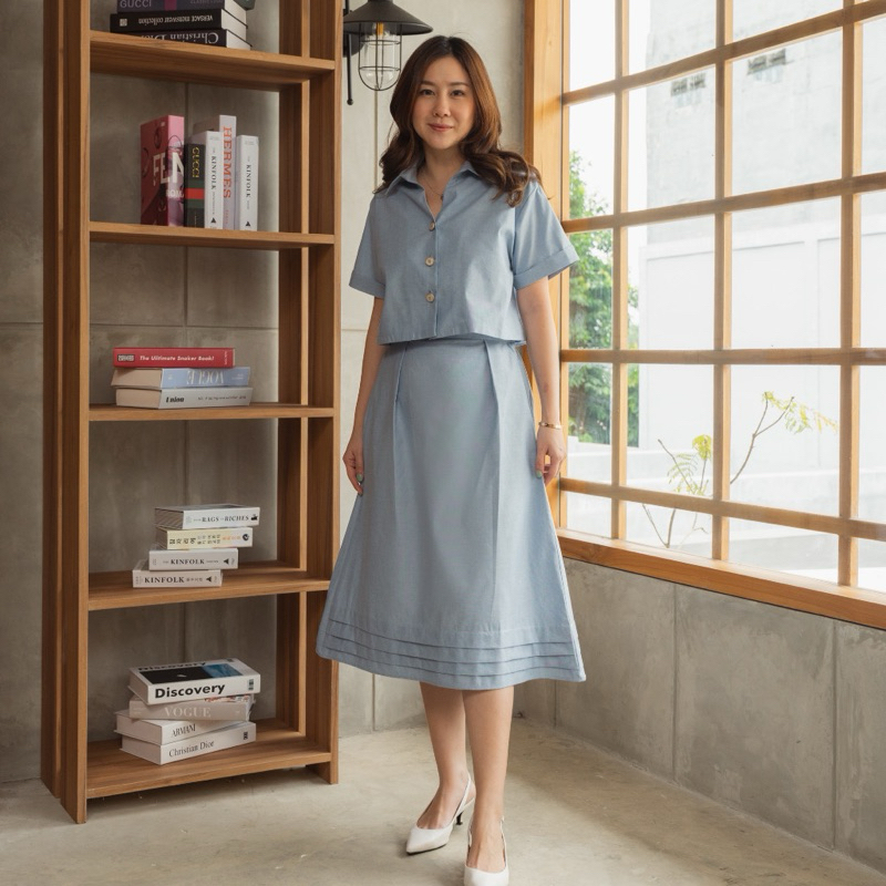 Jual LOLLIESTORY Deana set in blue new with tag | Shopee Indonesia