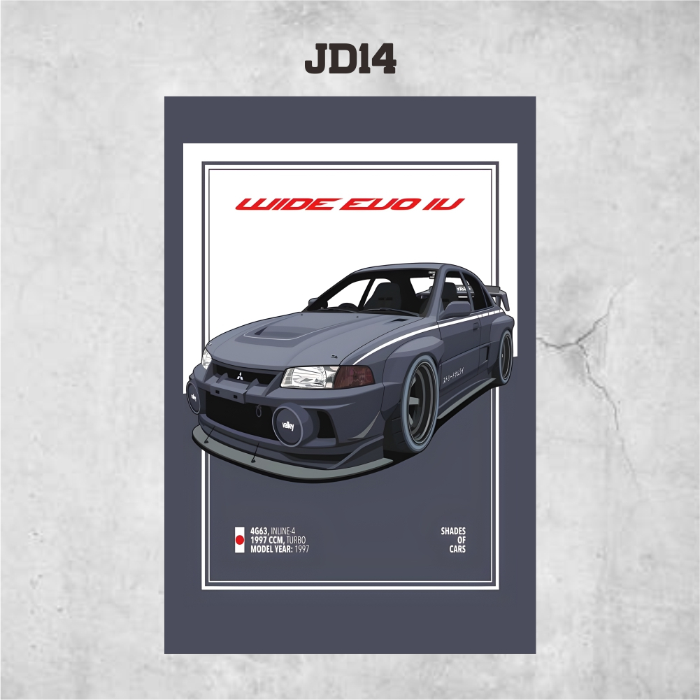 Jual Hiasan Dinding Mobil JDM Aesthetic | Poster Dinding Kayu JDM ...