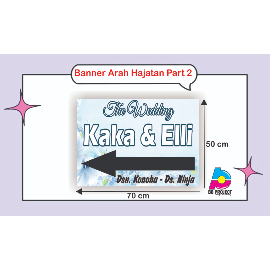 Jual anner Arah Pernikahan I Banner Hajatan I Pernikahan I Khitan I Part 2 | Shopee Indonesia