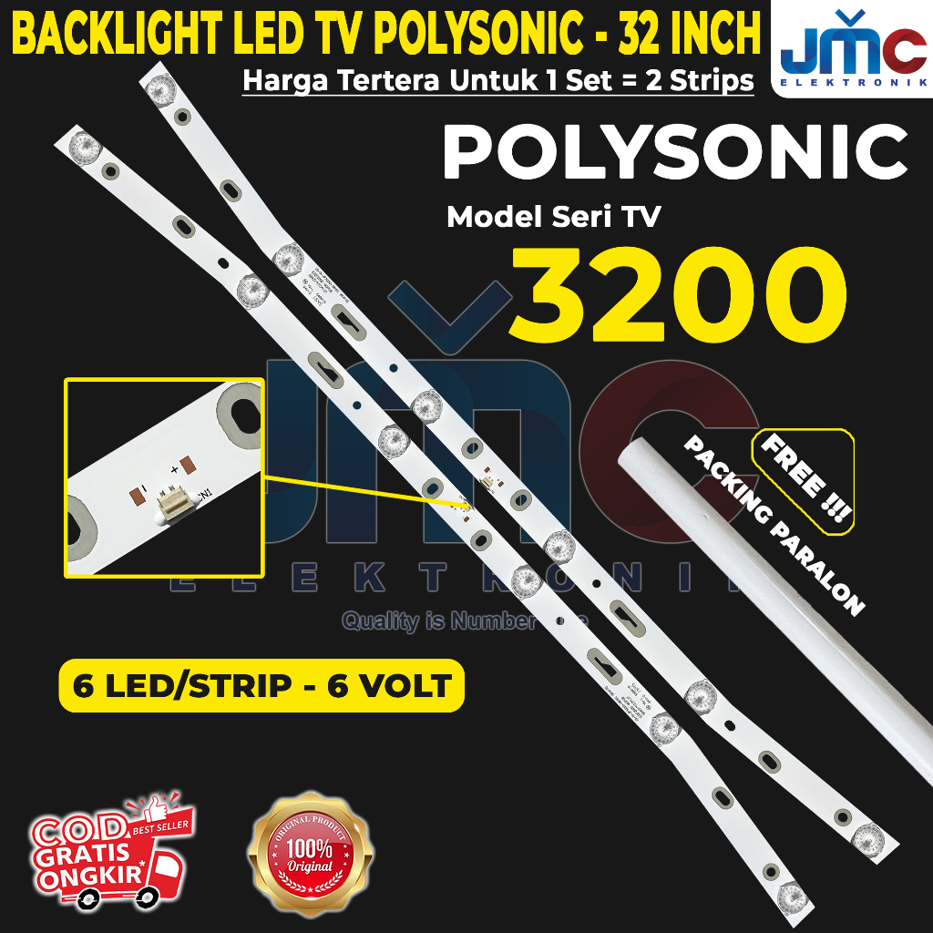Jual Backlight TV POLYSONIC 32 Inch 3200 JS-D-JP3220-061EC | Shopee ...