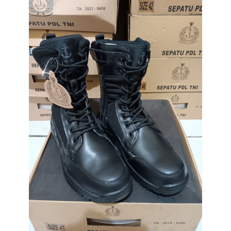 Jual Sepatu PDL Resleting TNI AL Original | Shopee Indonesia