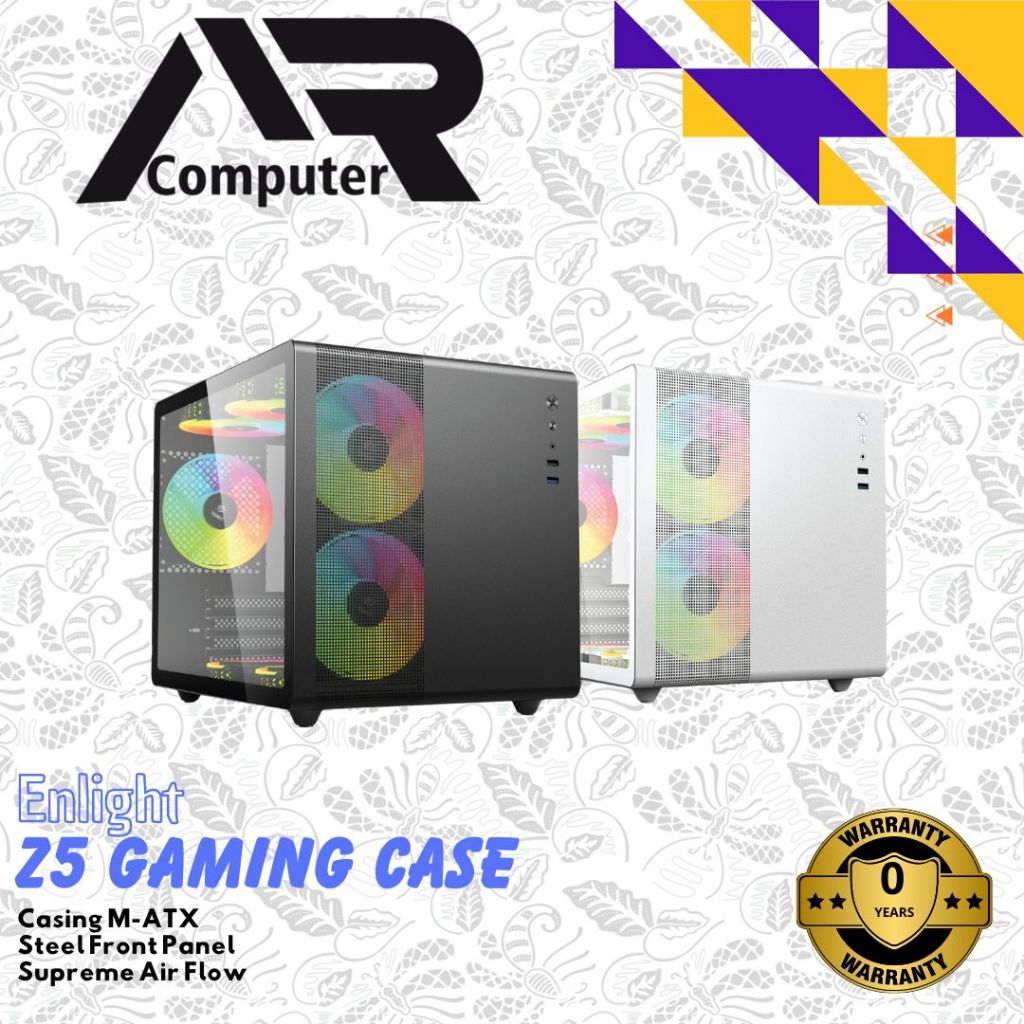 Jual Casing ENLIGHT Z5 - Micro ATX Dual Chamber Case PC Gaming | Shopee ...