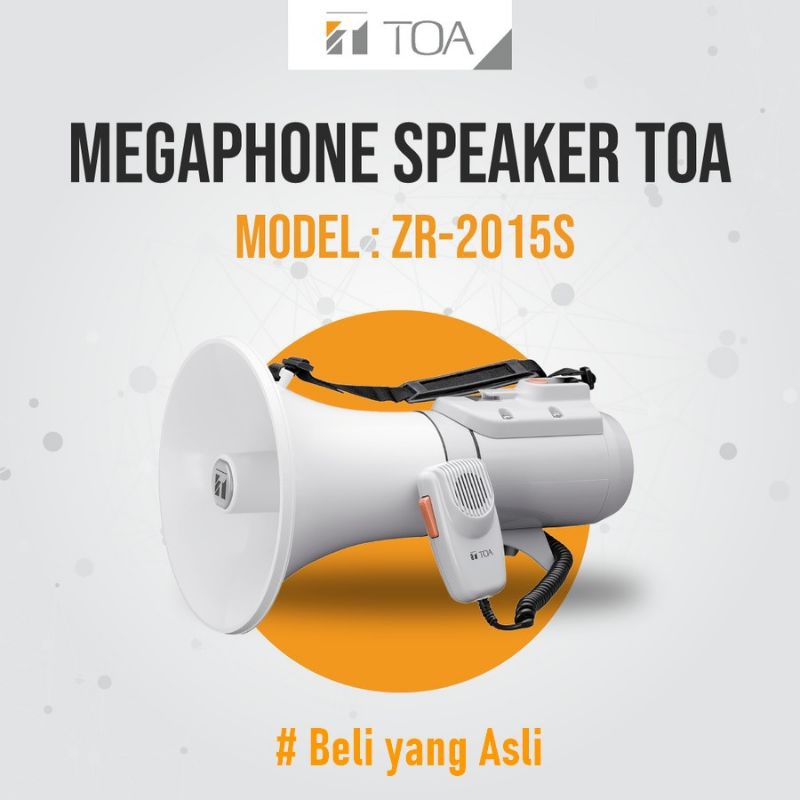 Jual TOA ZR-2015S Shoulder Megaphone 15 W With Sirene | Shopee Indonesia