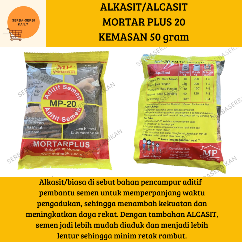 Jual ALKASIT ALCASIT YOSAMI PEMBANTU SEMEN ADITIF 50gr | Shopee Indonesia