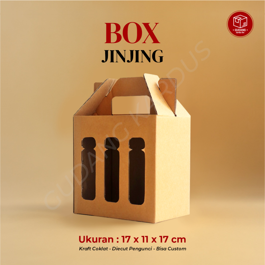 Jual Box Jinjing (17 x 11 x 17 cm) (Jinjing Botol 250 ml isi 6) Karton ...
