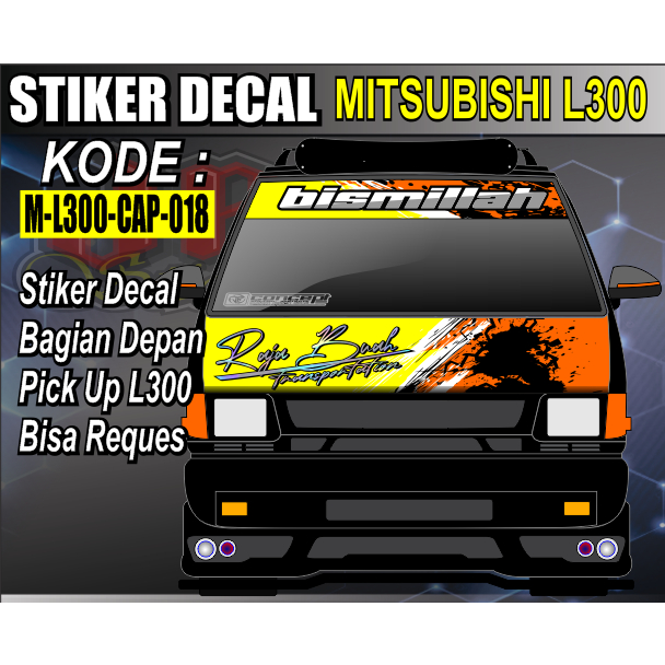 Jual Stiker decal pick up l300.stiker decal print kualitas terjamin ...