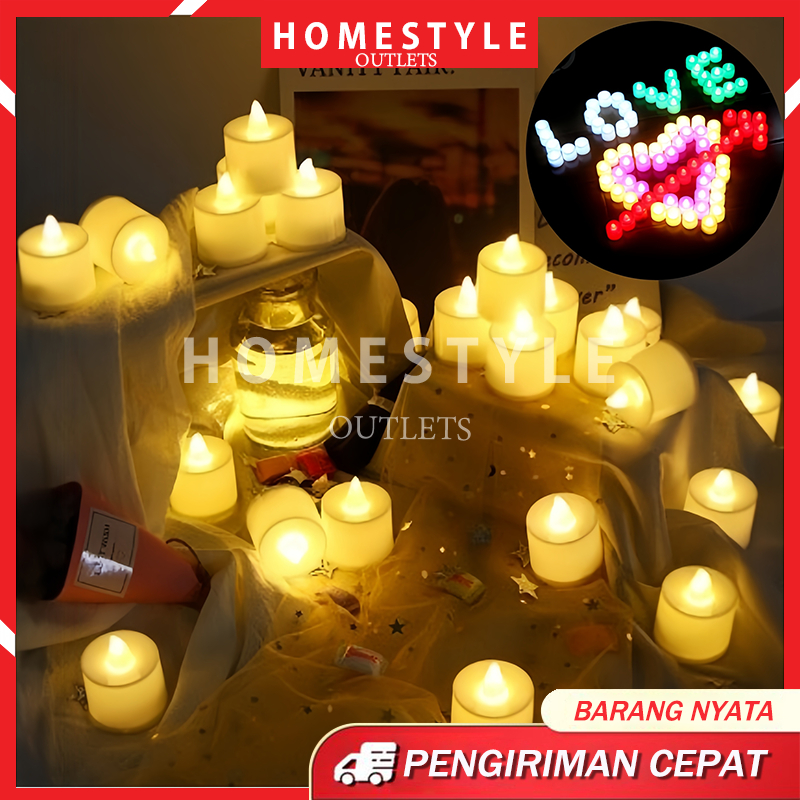 Jual Lilin Elektrik Led Candle Warna Lampu Lilin Led Electric Candle ...