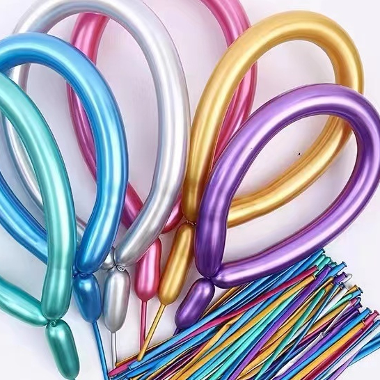 Jual [ 1 pcs ] Balon Twist Chrome / Balon Panjang Metalik / Balon ...