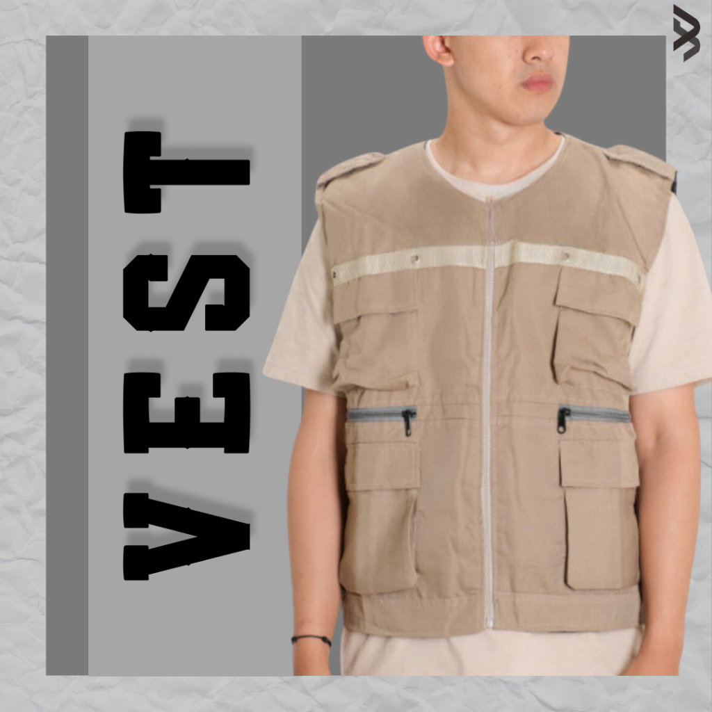 Jual Rompi Vest Lapangan Pria/Wanita, Outdoor, Casual Safety Proyek ...
