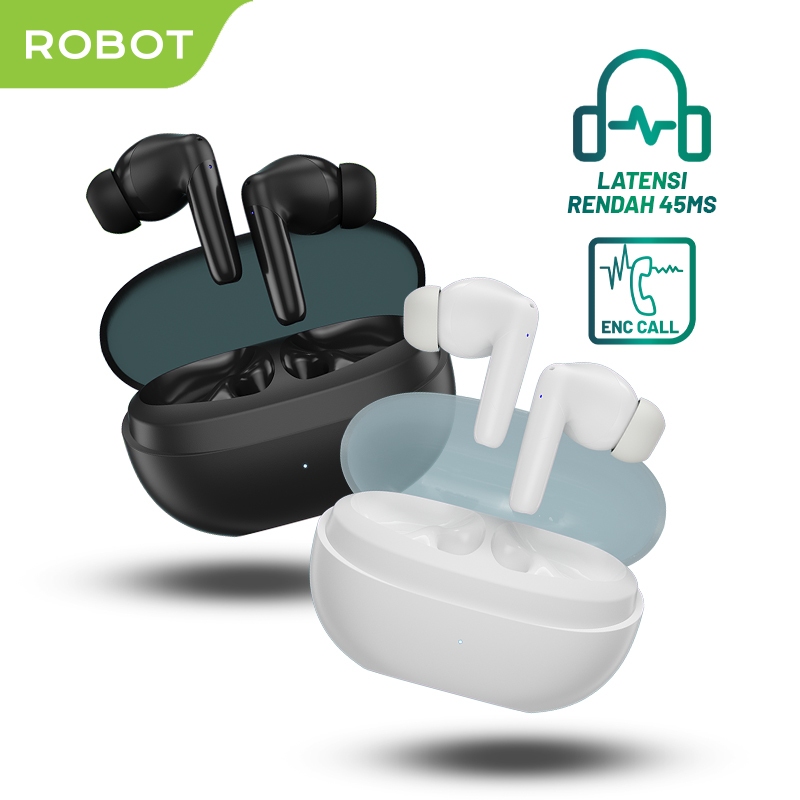 Jual ROBOT TWS Flybuds T30NC Earphone Bluetooth Wireless In-Ear ENC BT ...