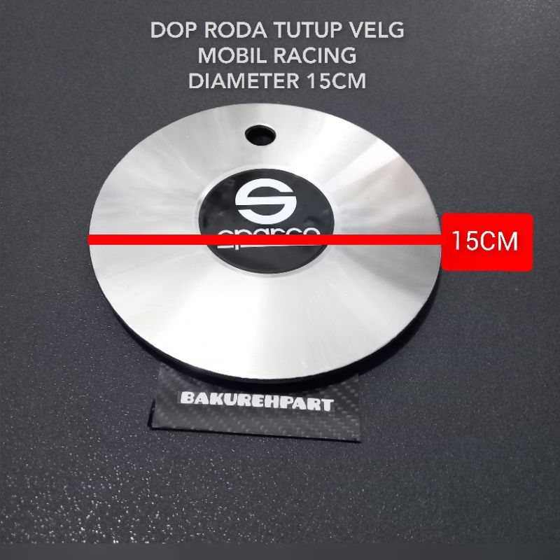 Jual Dop roda tutup velg mobil Racing Logo SPARCO diameter 15cm harga ...