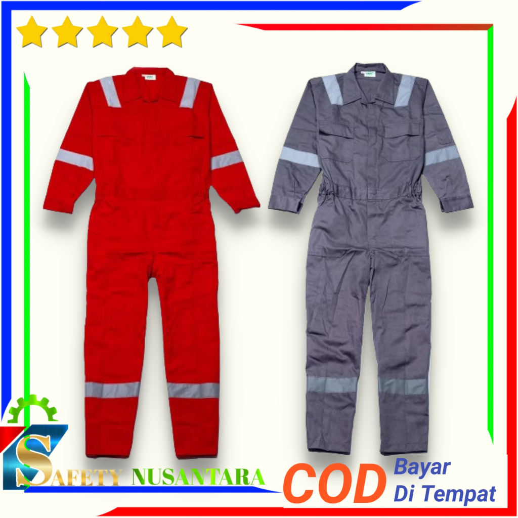Jual Wearpack Safety Proyek Coverall Orange / Baju Seragam Kerja Proyek ...