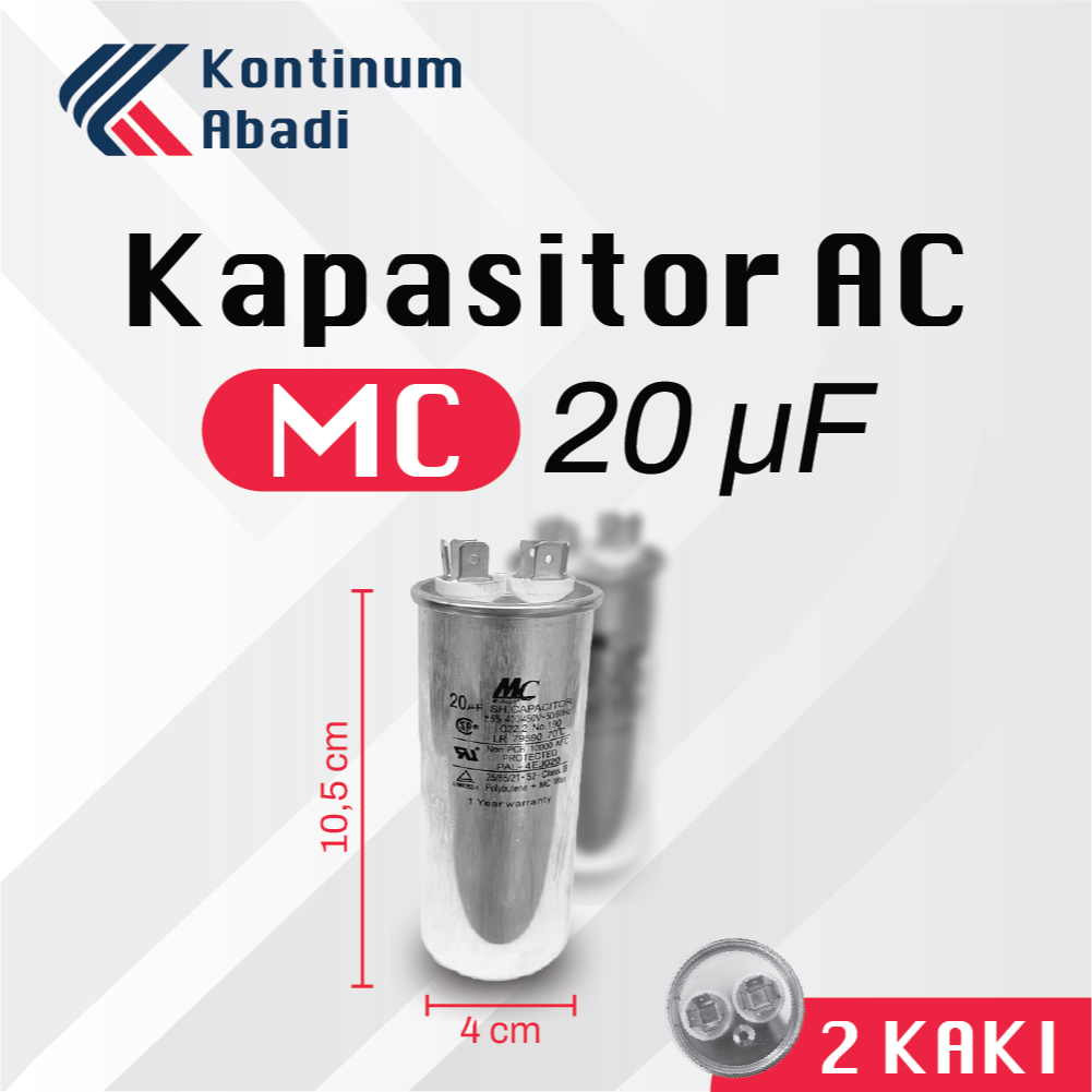 Jual KAPASITOR / CAPASITOR AC MEREK MC | 20 uF / MIKRO | Shopee Indonesia