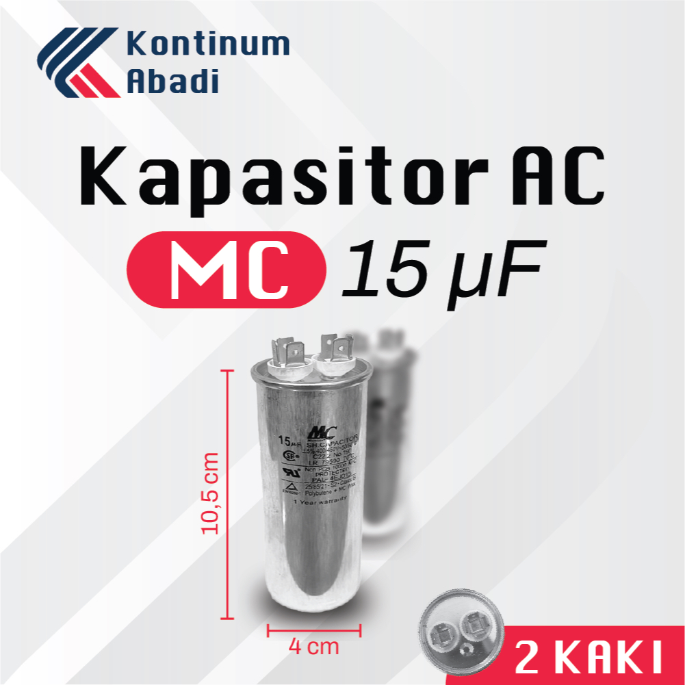 Jual KAPASITOR / CAPASITOR AC MEREK MC | 15 uF / MIKRO | Shopee Indonesia