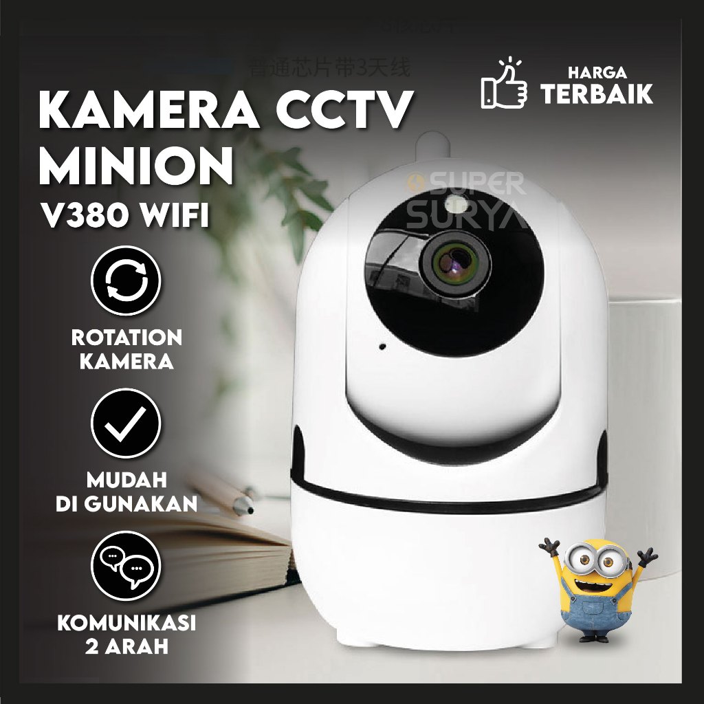 Jual Kamera CCTV Wifi Resolusi Jernih HD 720p Smart Camera Minion ...