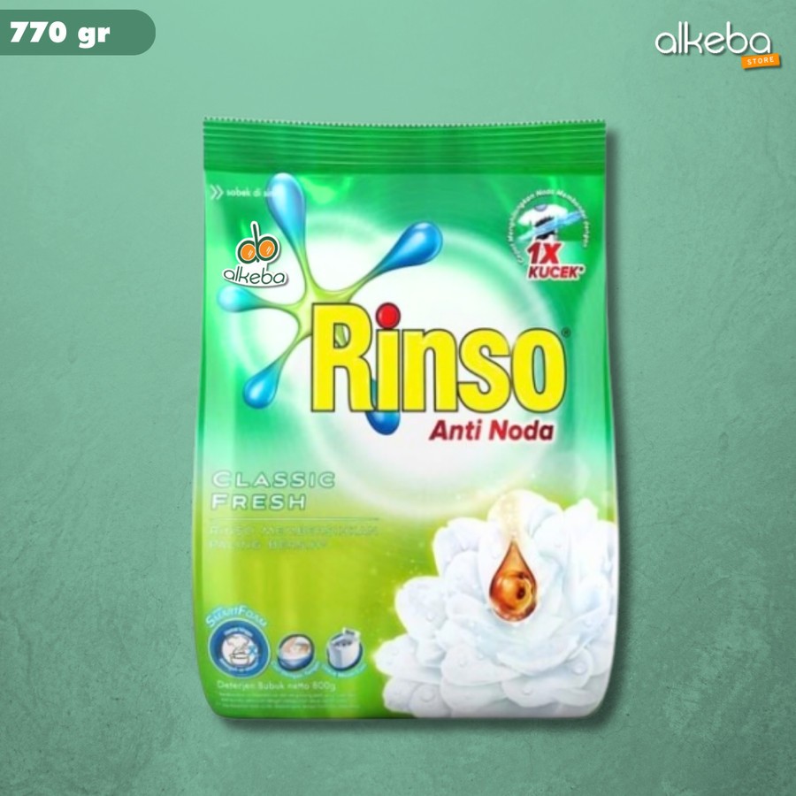 Jual Rinso Bubuk Deterjen laundry 770 gr Detergent Bubuk | Shopee Indonesia