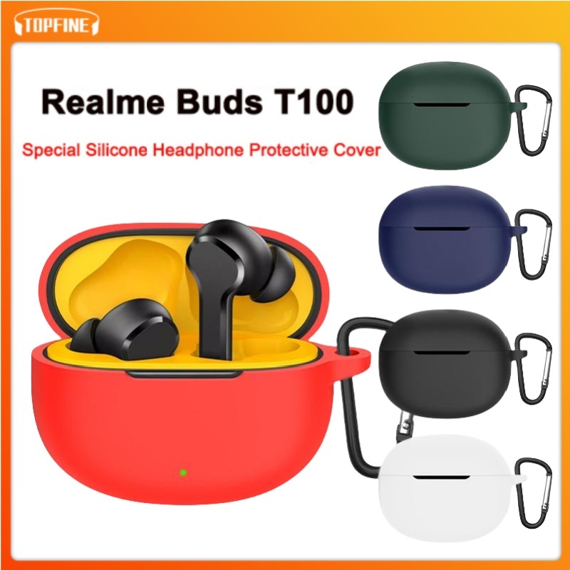 Jual Casing Untuk Realme Buds T100 Wireless Bluetooth Headset Silicone ...