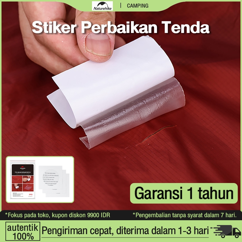 Jual Naturehike Stiker Perbaikan Tenda TPU Gear Repair Patch Alat Kit ...