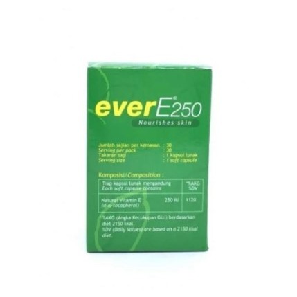 Jual EVER E 250 IU ( 1 BOTOL ISI 30 SOFT CAPSULE) | Shopee Indonesia