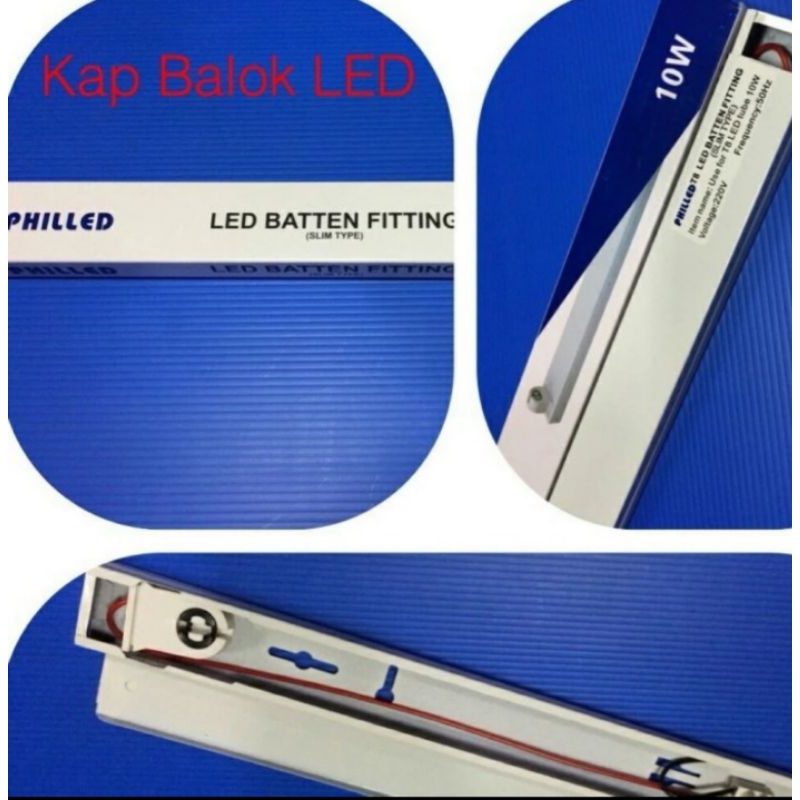 Jual Kap Balok LED T8 120cm 20W PHILLED / Balk Batten Rumah Lampu TL ...