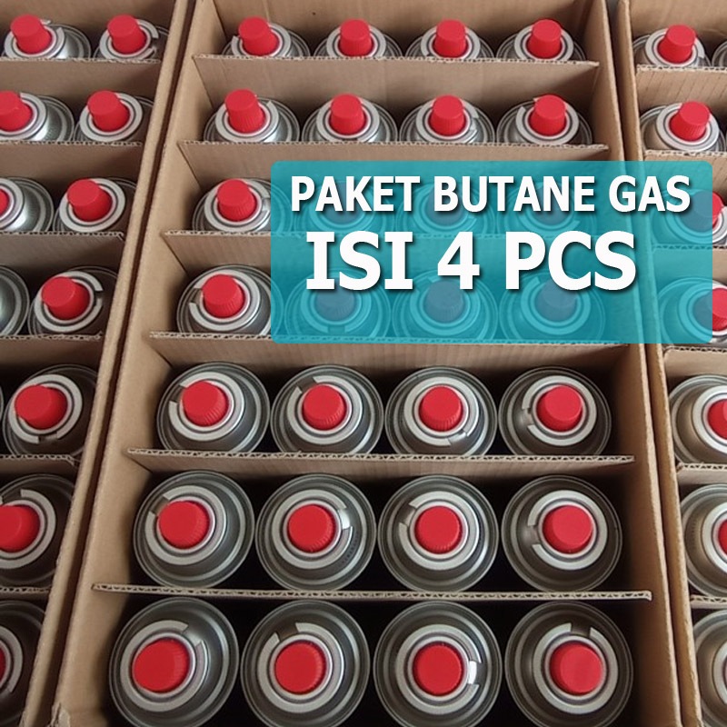 Jual Paket Gas Portable Butane Gas Cartridge Plus Isi | Shopee Indonesia