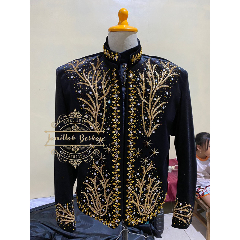 Jual Beskap Jawa bludru || Beskap pengantin jawa bludru || Beskap ...