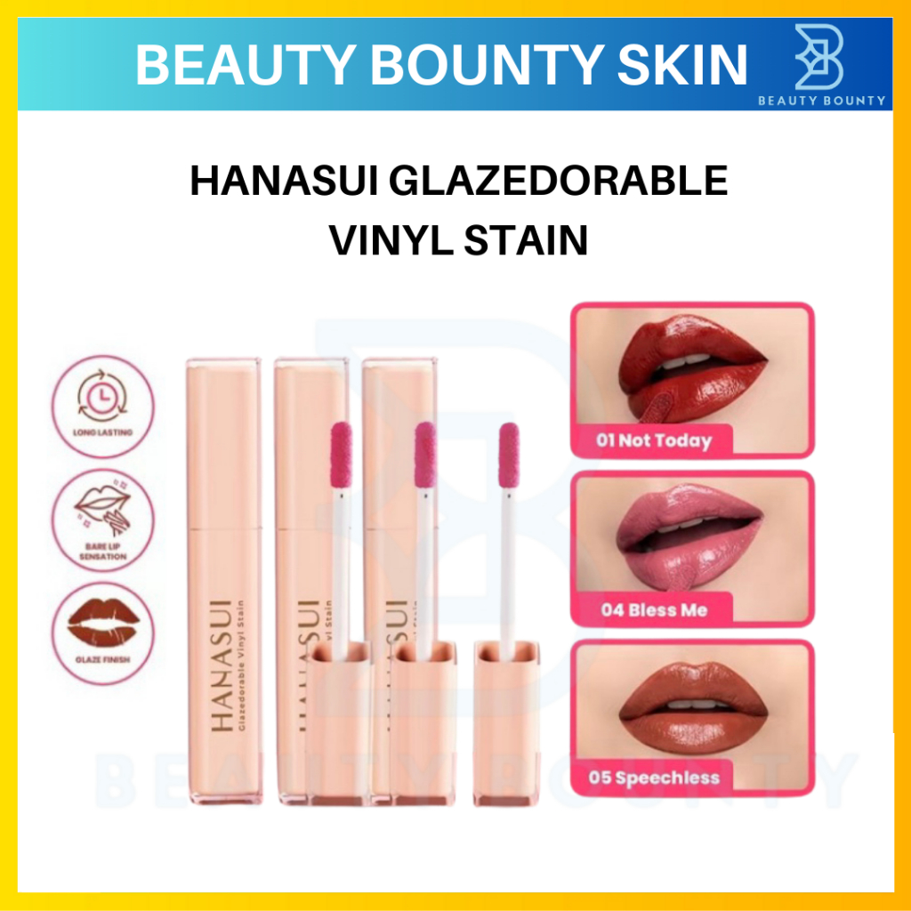 Jual [READY INSTANT] Hanasui Glazedorable Vinyl Stain || Kleren Beauty ...