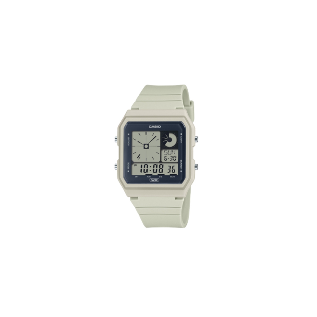 Jual Jam Tangan Casio Digital Ivory Bio-based resin Strap 33.7mm Unisex ...